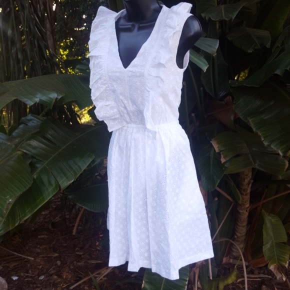 TEXTILE Elizabeth and James | Dresses | Eyelet Lace Ruffle Cotton Dress ...